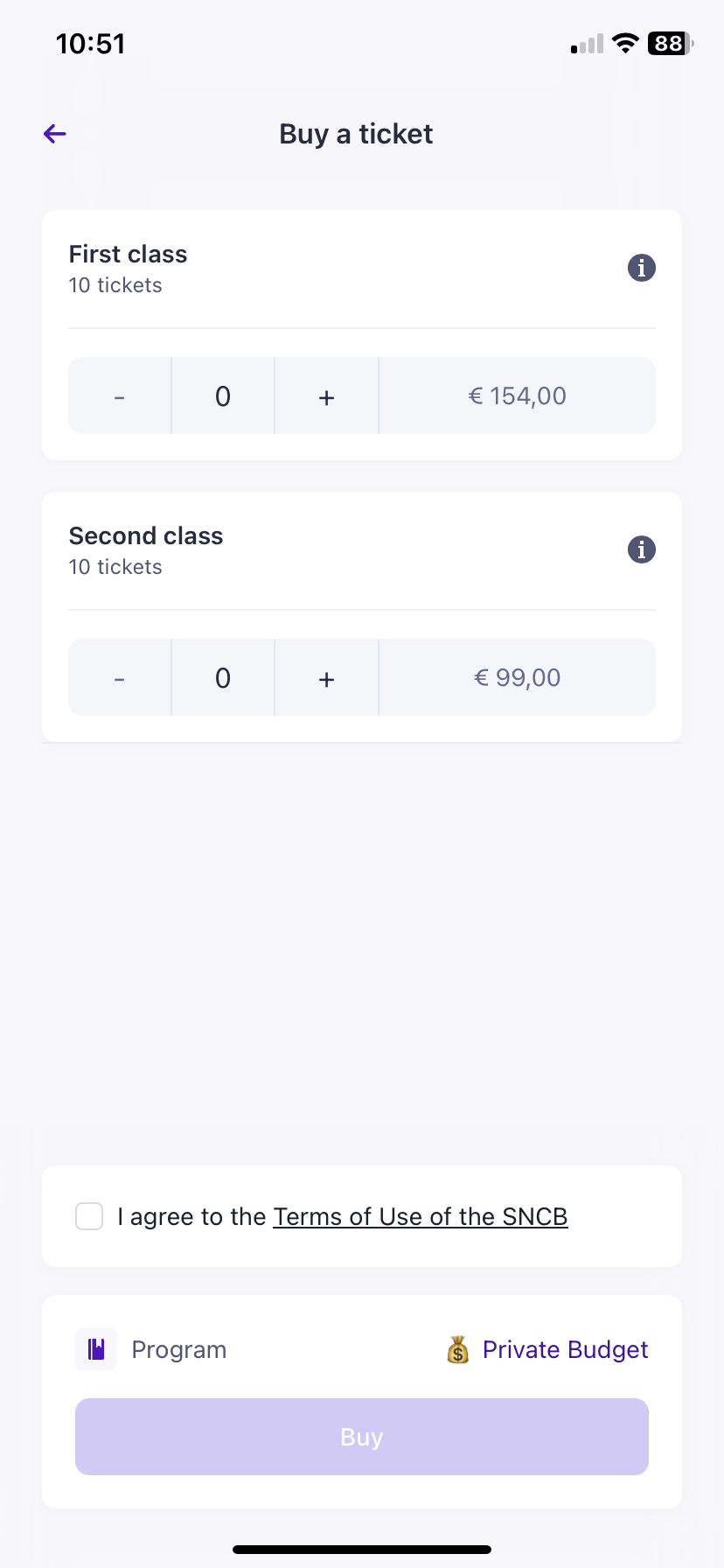 How can I buy and use a SNCB/NMBS Standard Multi in the mobile ...
